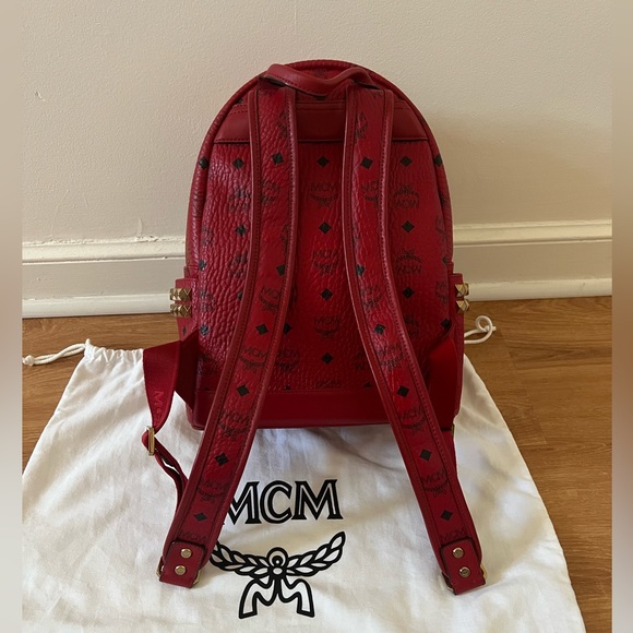 MCM | Bags | Mcm Visetos Small Side Stud Stark Backpack | Poshmark